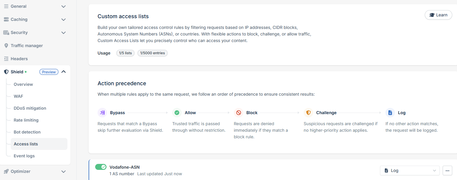 Access Lists – bunny.net Support Hub